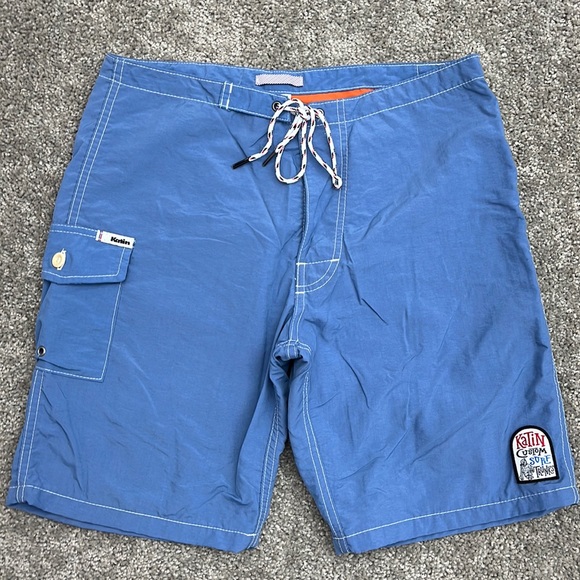 Kanvas by Katin | Swim | Kanvas By Katin Blue Custom Surf Trunks Board ...